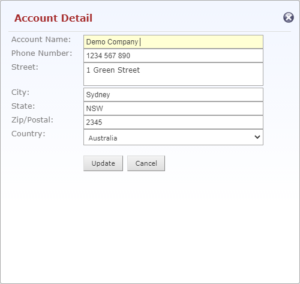 How to edit account information – Legrand CRM Cloud Knowledge Base